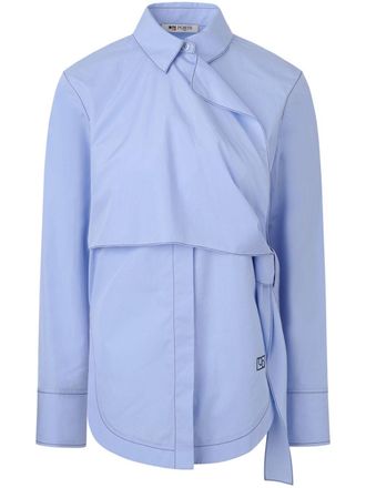 Ports 1961 Gewickeltes Side Hemd - Blau