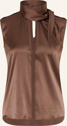 Dorothee Schumacher Dorothee Schumacher Blusentop Sense Of Shine Aus Seide braun