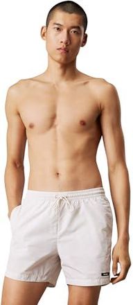Calvin Klein Slip de Bain Homme Medium Drawstring avec Cordon de Serrage, Blanc (Chalk), M