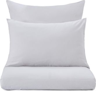 Urbanara Montrose Flanell-Bettwäsche 135x200 cm & 80x80 cm I 100% Baumwolle Made in Portugal I Weich & Kuschelig I Warme Winterbettwäsche Oeko Tex Standard 100