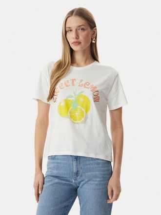 Morgan T-Shirt 261-DLEMON Wei&szlig; Regular Fit