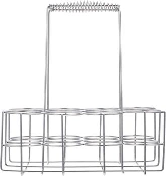 Lurrose Silberner Bierflaschenhalter aus Robustem Wasserdichtem mit Rutschfestem Griff Bierkorb f&uuml;r Lagerung und Transport Langlebiges Flaschenregal f&uuml;r Bar K