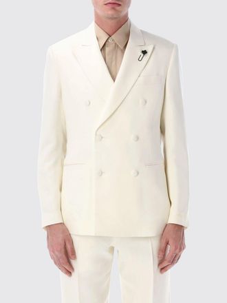 Lardini Zweireihiger Blazer aus Viskose-Seiden-Mischung mit fallendem Revers
