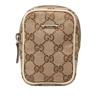 Gucci Pre-owned Canvas Pouch - - Pre-owned - Damen - Beige - ONE SIZE