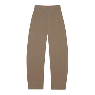 Cortana Leinenhose mit hohem Bund - - Trousers - Damen - Braun - XS