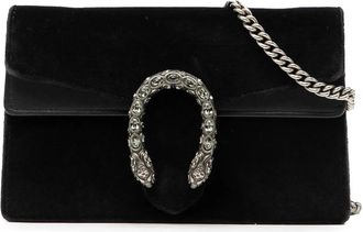 Gucci Hobo Bags - Mini Velvet Dionysus Crossbody - Gr. unisize - in Schwarz - f&uuml;r Damen