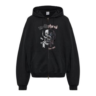 VETEMENTS Homme, Sweatshirts et sweats &agrave; capuche, Noir, Taille: M SweaT-shirt imprim&eacute;