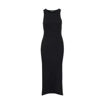 Federica Tosi Femme, Robes, Noir, Taille: 42 FR Robe Midi &agrave; Volants
