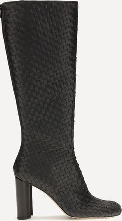 Bottega Veneta Cherry Intrecciato High Boots Female 37