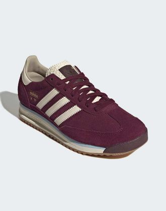 adidas Originals Sl 72 rs - Schuhe in Kastanienbraun/Cremewei&szlig;/Transparent
