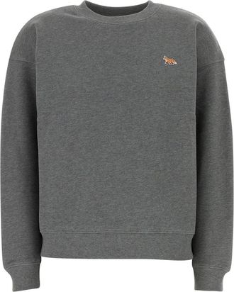 Maison Kitsun&eacute; Femme, Sweatshirts et sweats &agrave; capuche, Gris, Taille: 42 FR SweaT-shirt Confort B&eacute;b&eacute; Renard