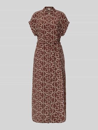 GANT Midikleid aus Viskose mit Bindeg&uuml;rtel
