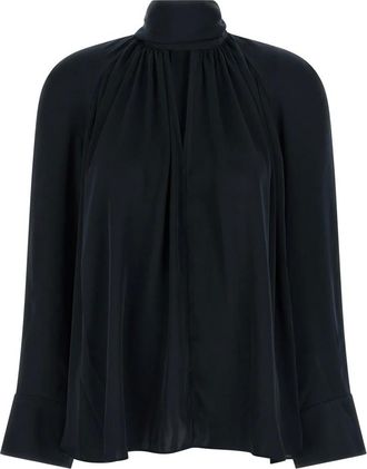 Rotate Rotate Birger Christensen, Damen, Blusen & Hemden, Blau, LGr&ouml;&szlig;e