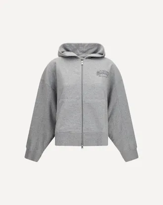 Ganni Cotton zip-up Hoodie Female XS