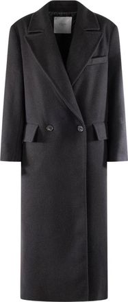 Cruna Vicky Zweireihiger Mantel - - Coats - Damen - Schwarzk - 2XS