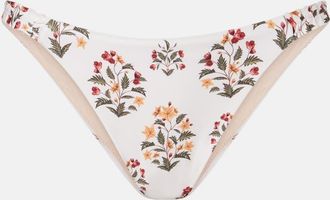 Agua Bendita Culotte de bikini &agrave; fleurs