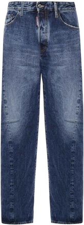 Dsquared2 Straight Leg Jeans - Blau
