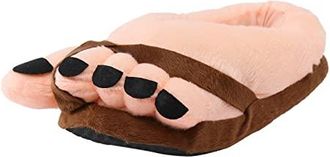 Generic Pantoufles amusantes pour femme, design de pied fantaisie, pantoufles douces et pelucheuses, pantoufles antidérapantes en mousse à mémoire de forme, c