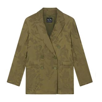 A|X Armani Exchange Femme, Vestes, Vert, Taille: 38 FR Savanna Jacquard Blazer