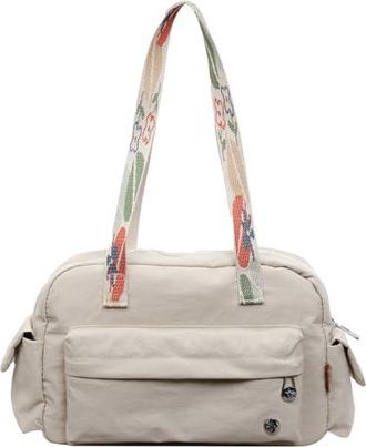 Generic Sacs de rangement tendance en nylon de grande capacit&eacute;, sacs &agrave; main d&eacute;contract&eacute;s avec poign&eacute;e sur le dessus, pour femmes, filles, travail, shopping, v