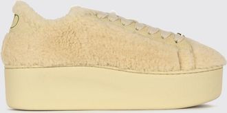 Valentino Garavani Baskets &agrave; plateforme en shearling avec logo VLogo Signature