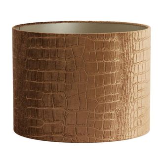 Light & Living Abat-jour - Praya - marron - textile - &oslash; 40cm - - Light&living