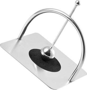 Hemoton Flacher Serviettenhalter Edelstahl Starker Druckarm F&uuml;r K&uuml;che Und Wohnzimmer Papierserviettenst&auml;nder Kompakt