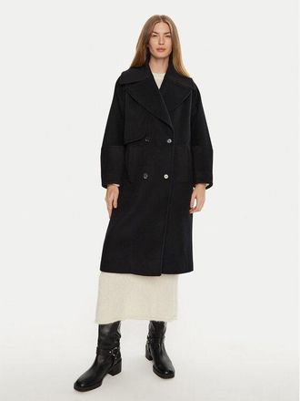 Munthe Wollmantel Telly 243153324340 Dunkelblau Loose Fit