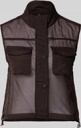 Monari Weste in semitransparentem Design