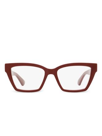 Gucci lunettes de vue &agrave; monture carr&eacute;e - Rouge