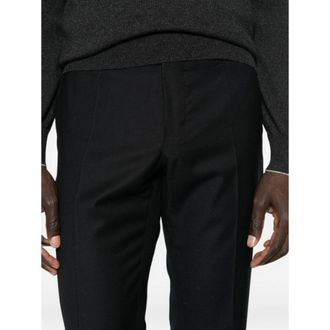 Incotex Virgin Wool Straight-Leg Trousers - Blue