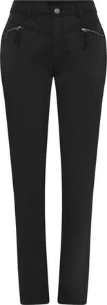 C.Ro Femme, Pantalons, Noir, Taille: 40 FR Pantalon Skinny Noir avec Détails de Fermeture Éclair