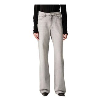 Patrizia Pepe Jean droit - Femme - Jeans - Gris - Taille: W28