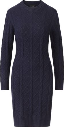 Apart Fashion APART Strickkleid mit Strukturmuster und Rundhalsausschnitt, Nachtblau, 38