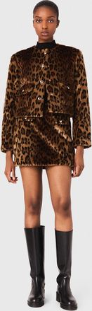Maje Veste En Fausse Fourrure Léopard - Grand Leopard Print - Maje