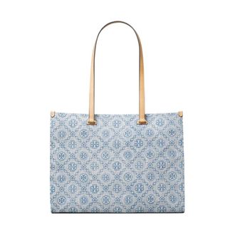 Tory Burch T Monogram Denim Tote - - Bags - Damen - Blau - ONE SIZE