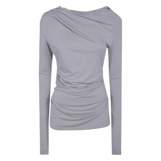 Entire studios Entire Studios - Top drap&eacute; - Femme - Tops - Gris - Taille: 40 FR