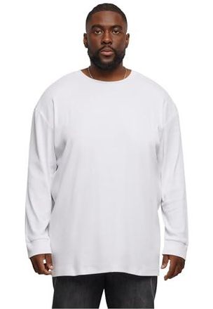 Urban Classics Homme Organic Boxy Rib &Agrave; Manches Longues T-Shirt, Blanc, XXL EU