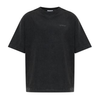 Off-white Logo T-Shirt - - Tops - Herren - Schwarzk - L
