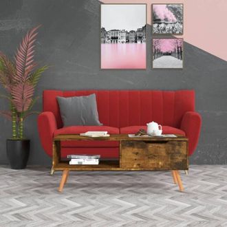 vidaXL Couchtisch R&auml;uchereiche 100x49,5x43 cm Holzwerkstoff - Vidaxl