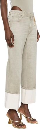 Stella McCartney Femme, Jeans, Gris, Taille: W27 Jeans Coupe Courte