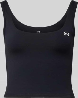 Under Armour Crop Top mit Label-Print