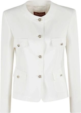 Max Mara Femme, Vestes, Blanc, Taille: 38 FR Blazers