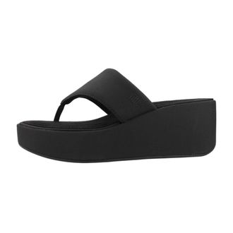 FitFlop Femme, Chaussures, Noir, Taille: 39 EU Platfforms Wedge Toe-Post Sandal