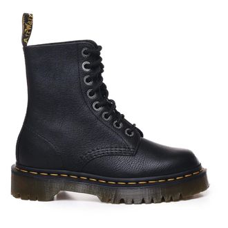 Dr. Martens Femme, Chaussures, Noir, Taille: 36 EU Bottines &agrave; lacets en cuir noir