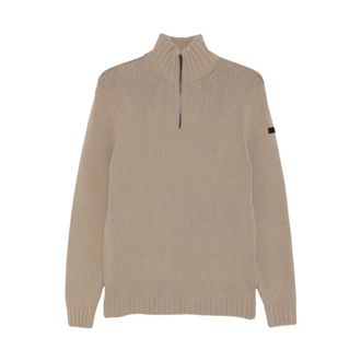 Roberto Ricci Design Cinematt Half Zip Strickpullover - - Knitwear - Herren - Beige - L
