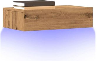 vidaXL Vidaxl - Meubles tv avec &eacute;clairages led 2 pcs ch&ecirc;ne artisanal