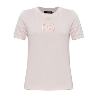 Dolce & Gabbana Femme, Tops, Rose, Taille: 32 FR T-Chemises