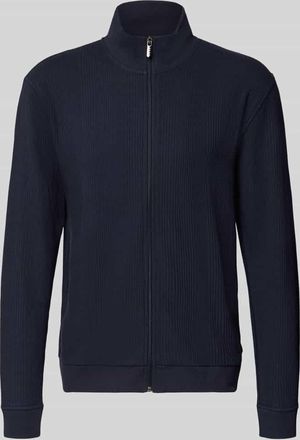 HUGO BOSS Regular Fit Sweatjacke aus Baumwoll-Mix Modell Structure