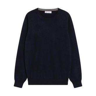 Brunello Cucinelli Homme, Pulls, Bleu, Taille: XL Pulls &agrave; col rond
